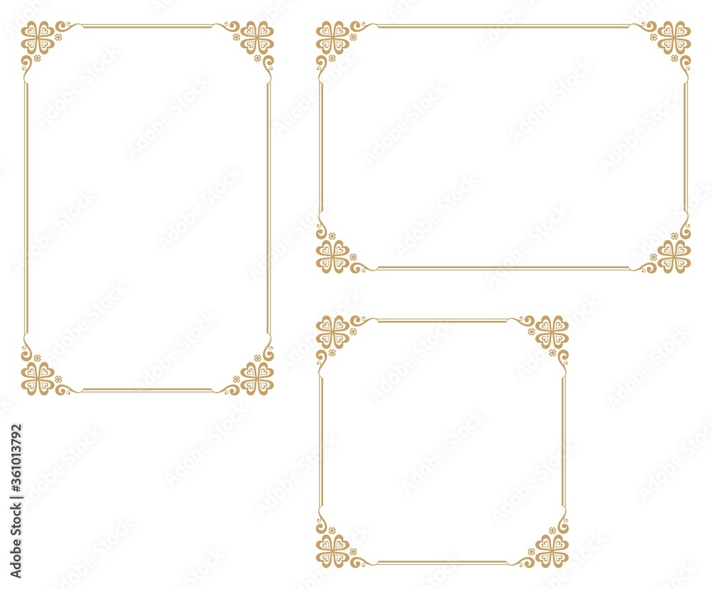 four-leaf clover-themed background. A frame that gave a change in size ...