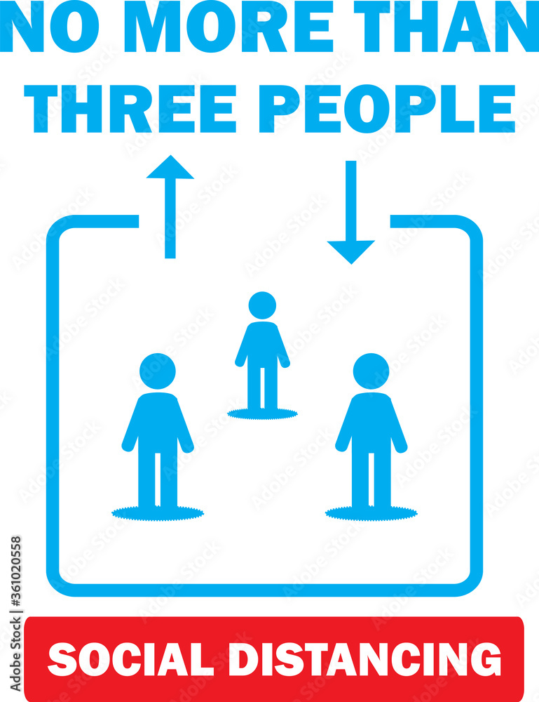 Maximum five people allowed in the shop lift or elevator store at one ...