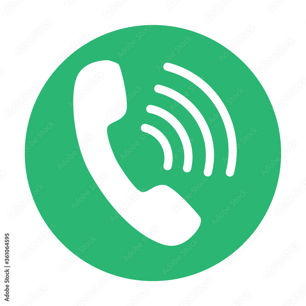 เวกเตอร์ Stock Phone call icon vector isolated on white background ...