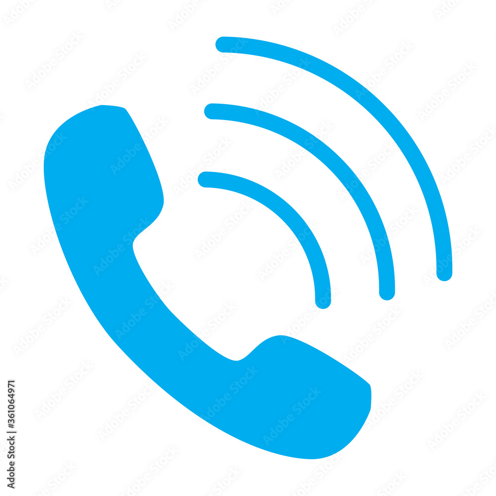 Phone call icon vector isolated on white background. Call icon in a ...