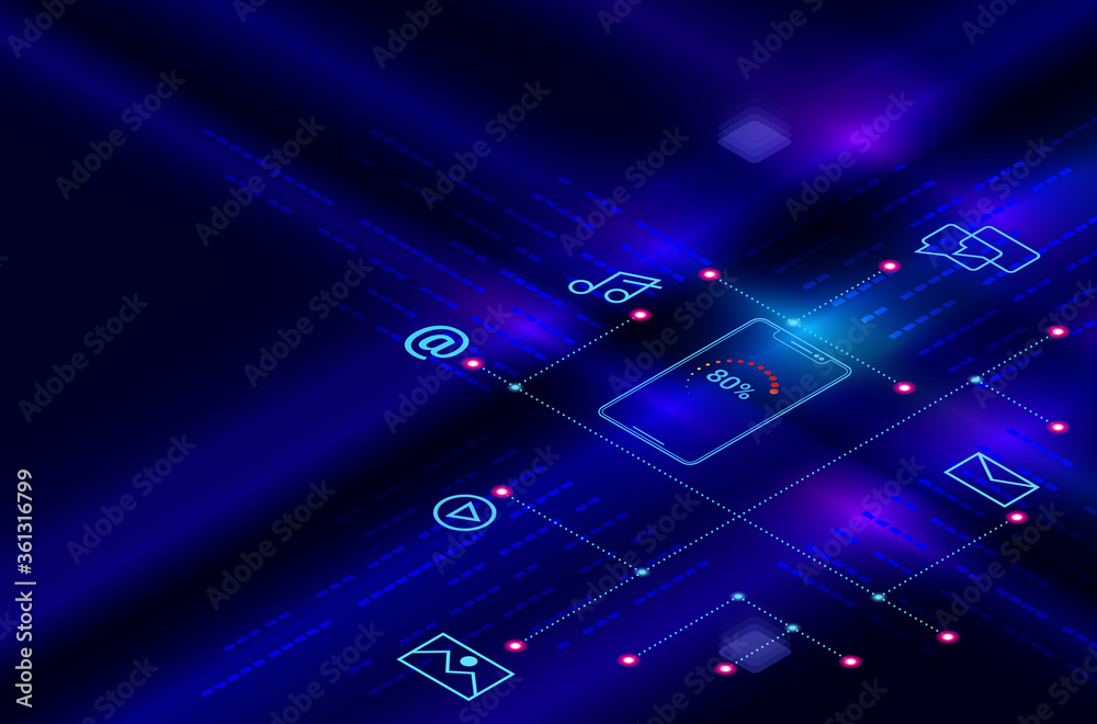 Mobile application infographic interface. Ui design, vector ...