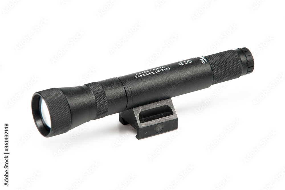 Optical sight for weapons on a white background Stock Photo | Adobe Stock