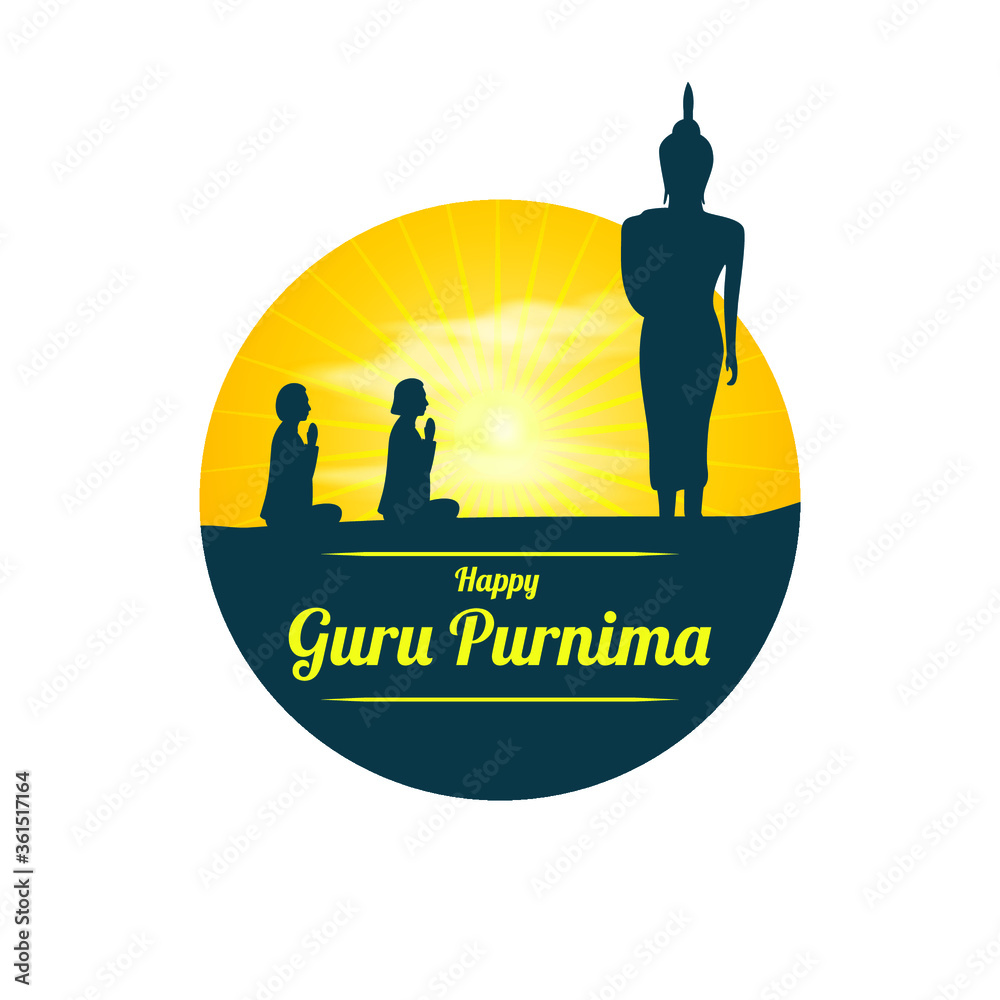 VECTOR ILLUSTRATION FOR INDIAN FESTIVAL GURU PURNIMA WRITTEN TEXT MEANS ...