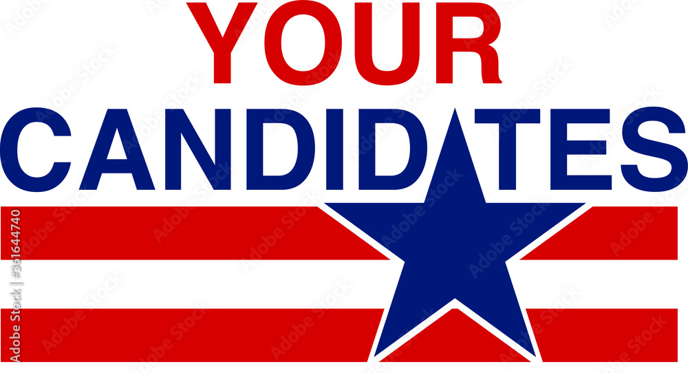 Political campaign lawn sign template for elections politicians ...