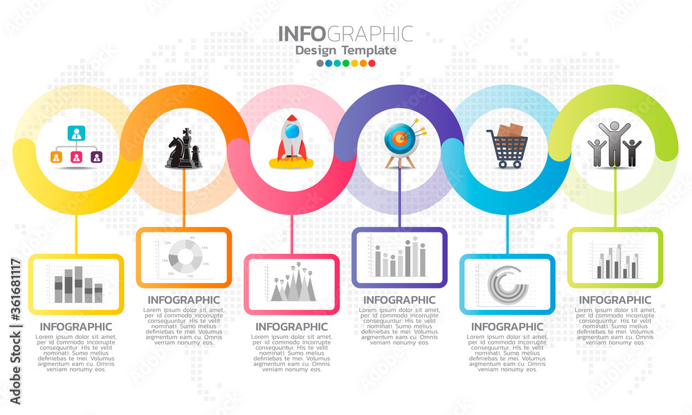 Infographic elements for content, diagram, flowchart, steps, parts ...