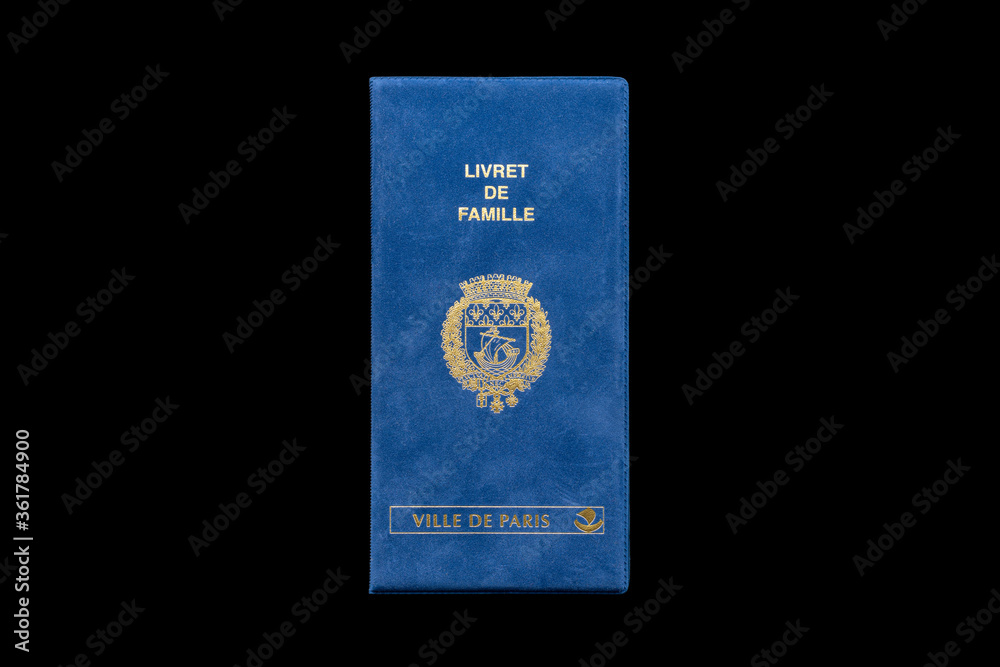 Official French Family Record Booklet ("Livret de Famille") issued by ...