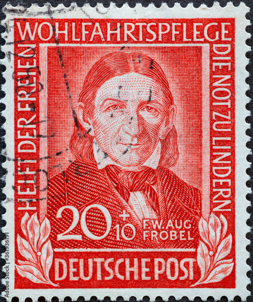 GERMANY - CIRCA 1949: a postage stamp printed in Germany showing an ...