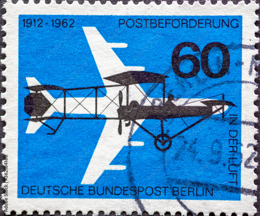 GERMANY, Berlin - CIRCA 1962: a postage stamp from Germany, Berlin ...