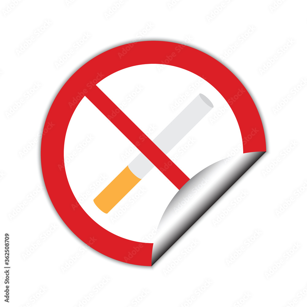 No smoking icon. no cigarette icon prohibited sign. Stock Vector ...