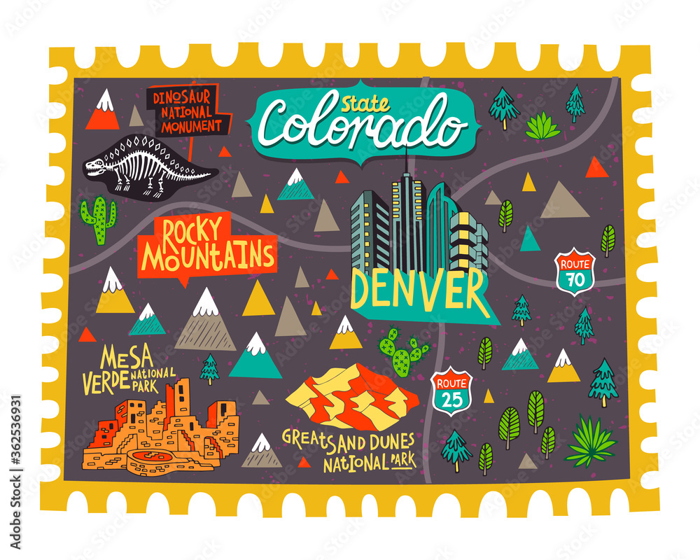Colorado Tourism Map