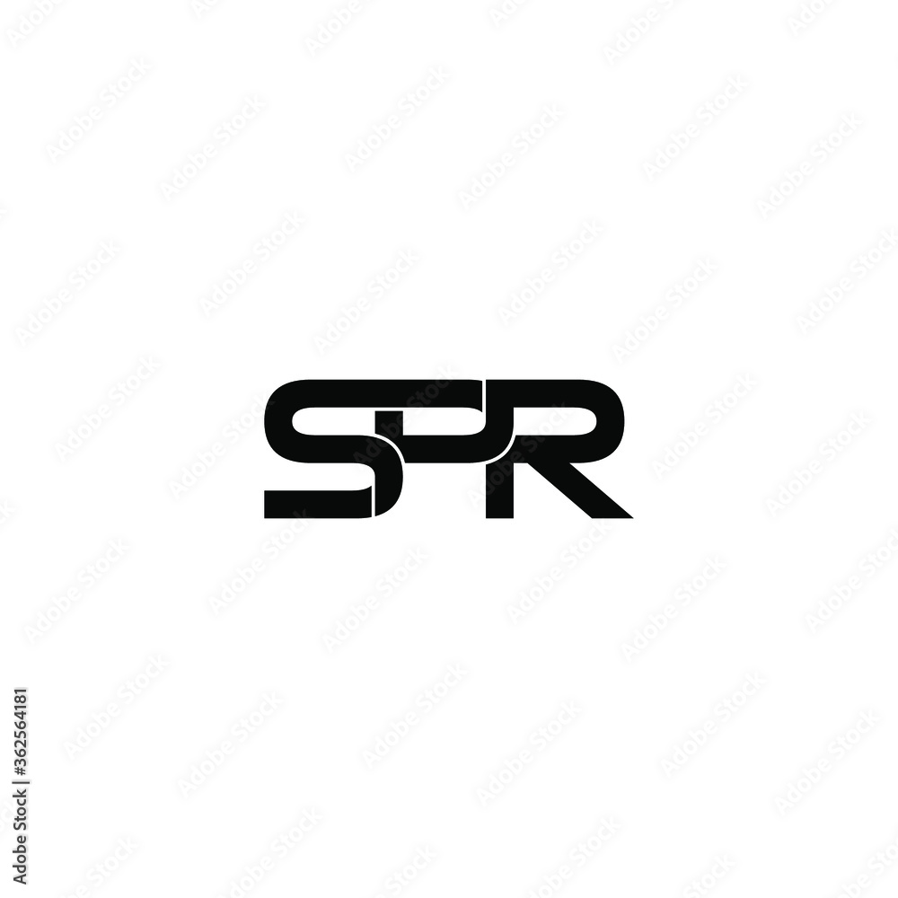 spr letter original monogram logo design Stock Vector | Adobe Stock