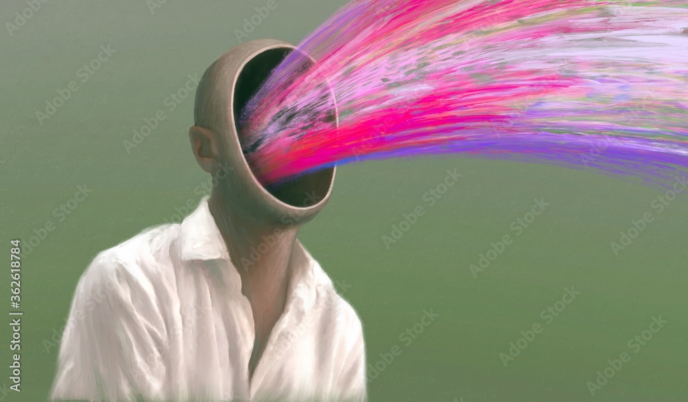 Surreal art of freedom dream inspiration concept idea , imagination ...