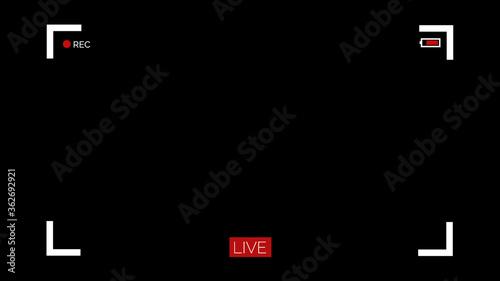 Record Screen Overlay Stock Template | Adobe Stock