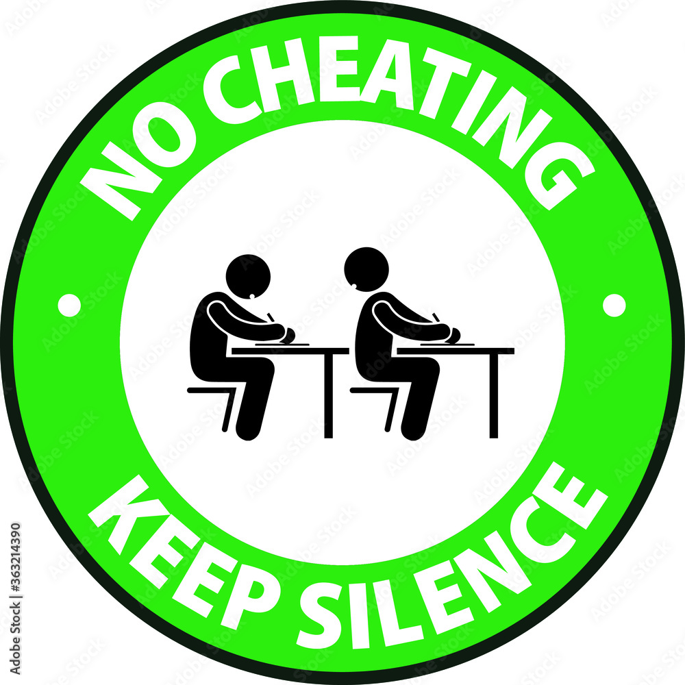 เวกเตอร์ Stock NO CHEATING ZONE DO NOT CHEAT IN THE EXAM HALL DEGREE AT ...