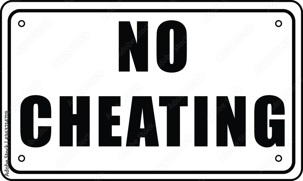 NO CHEATING ZONE DO NOT CHEAT IN THE EXAM HALL DEGREE AT RISK ALLOWED ...