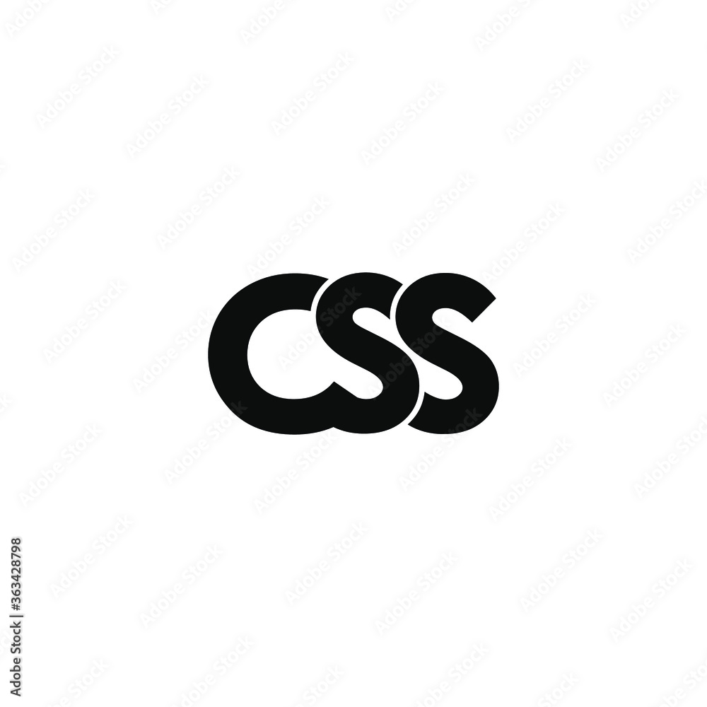 css letter original monogram logo design Stock Vector | Adobe Stock