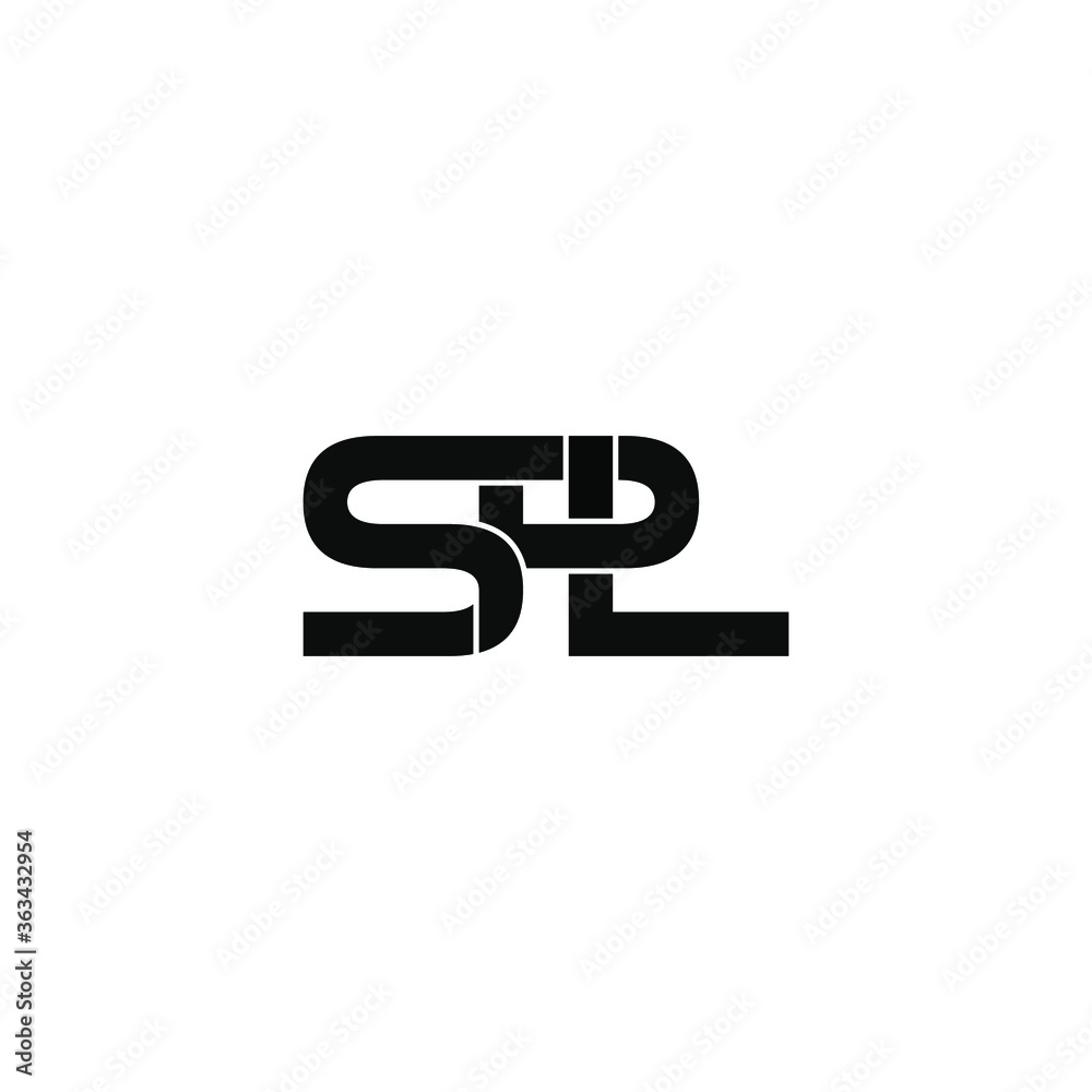 Stock-Vektorgrafik „spl letter original monogram logo design“ | Adobe Stock