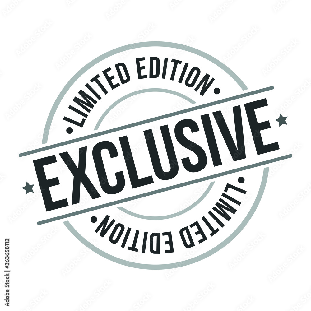 Limited Edition Exclusive Stamp. Logo Icon Symbol. Design Certificated ...