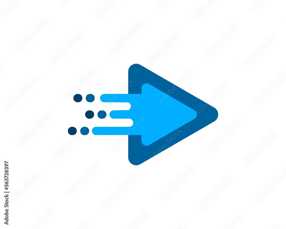 Fast arrow destination logo Stock Vector | Adobe Stock