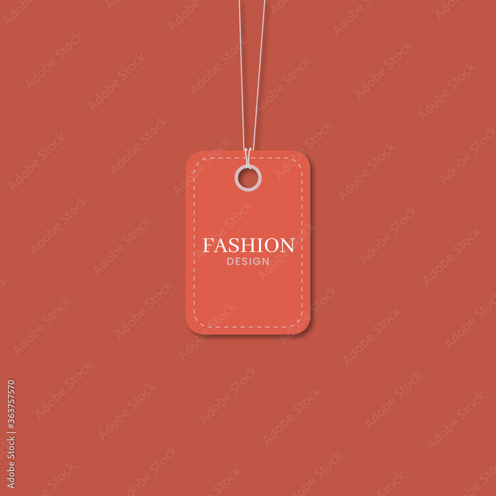 Vector label price tags mockup Design. Red Label tag design. Easy ...