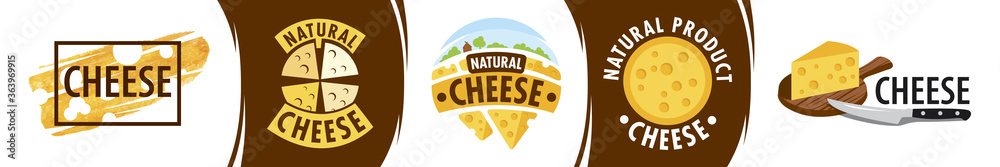 Vector logo of the cheese production company Stock Vector | Adobe Stock