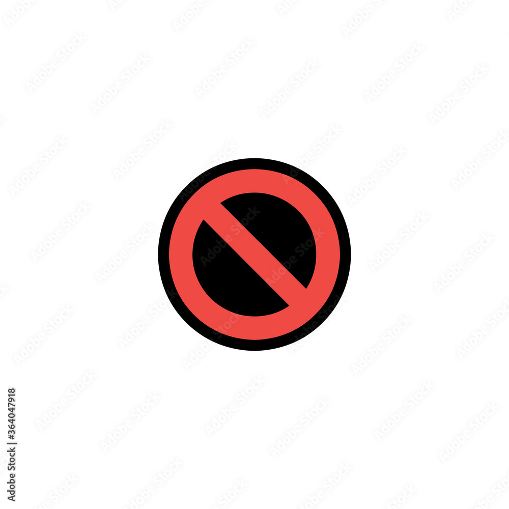 Prohibited vector icon. Banned Area, Red Circle Crossed, Restricted ... Prohibited vector icon. Banned Area, Red Circle Crossed, Restricted ...