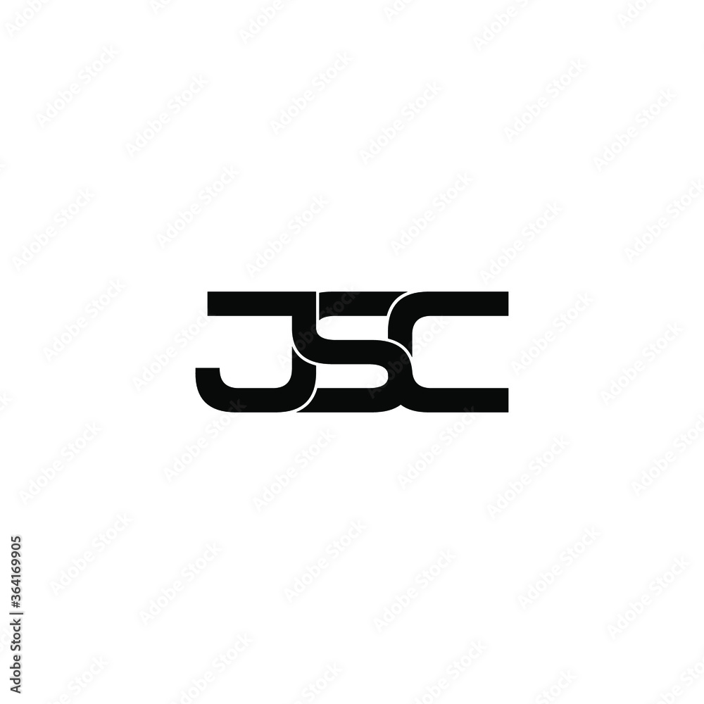 jsc letter original monogram logo design Stock Vector | Adobe Stock