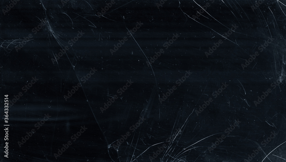 Broken glass effect. Damaged screen overlay. Dark fractured laptop ...