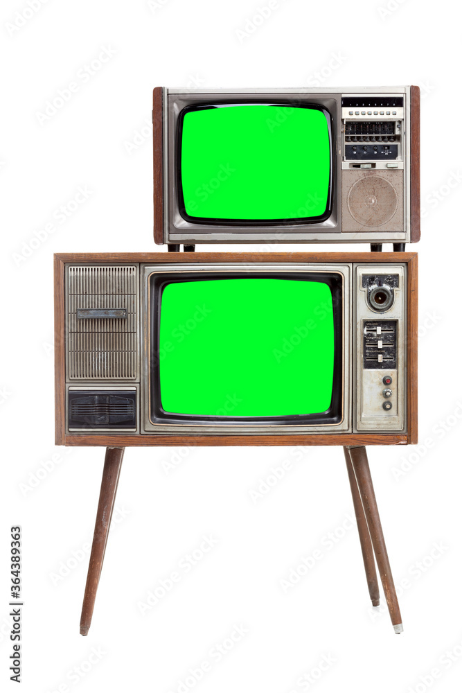 Television with green screen. Stock Photo | Adobe Stock
