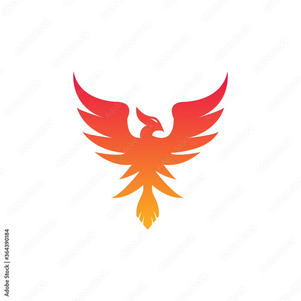 illustration of a cool phoenix Stock Vector | Adobe Stock