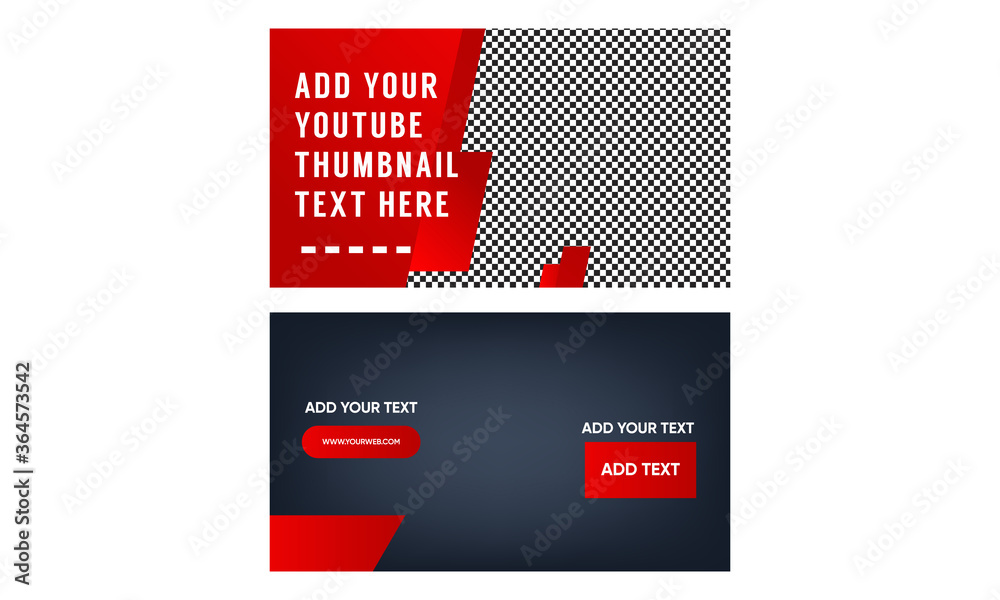 Modern thumbnails template design - vector Stock Vector | Adobe Stock