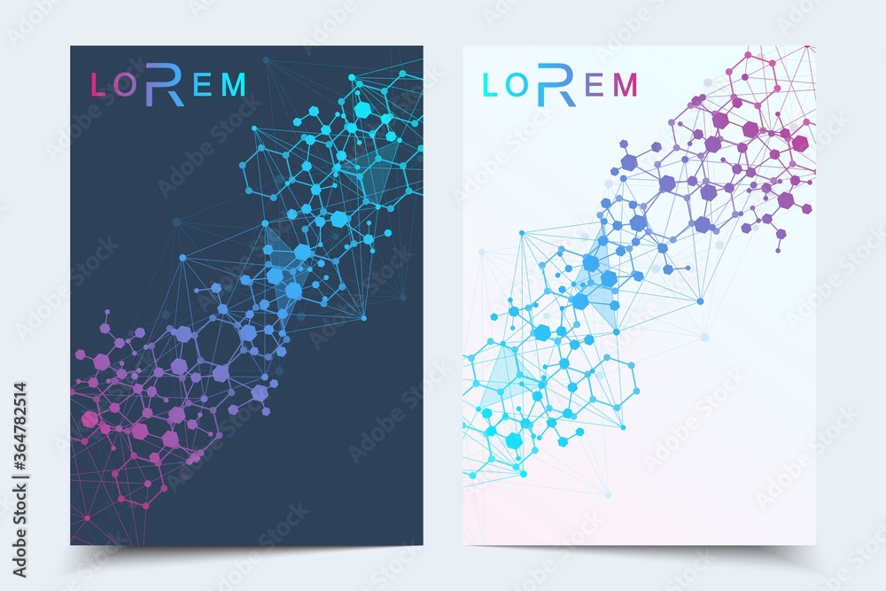 Vector templates for brochure magazine leaflet flyer cover booklet ...