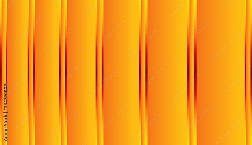 Abstract yellow vertical stripe texture with gradient background. 3D ...