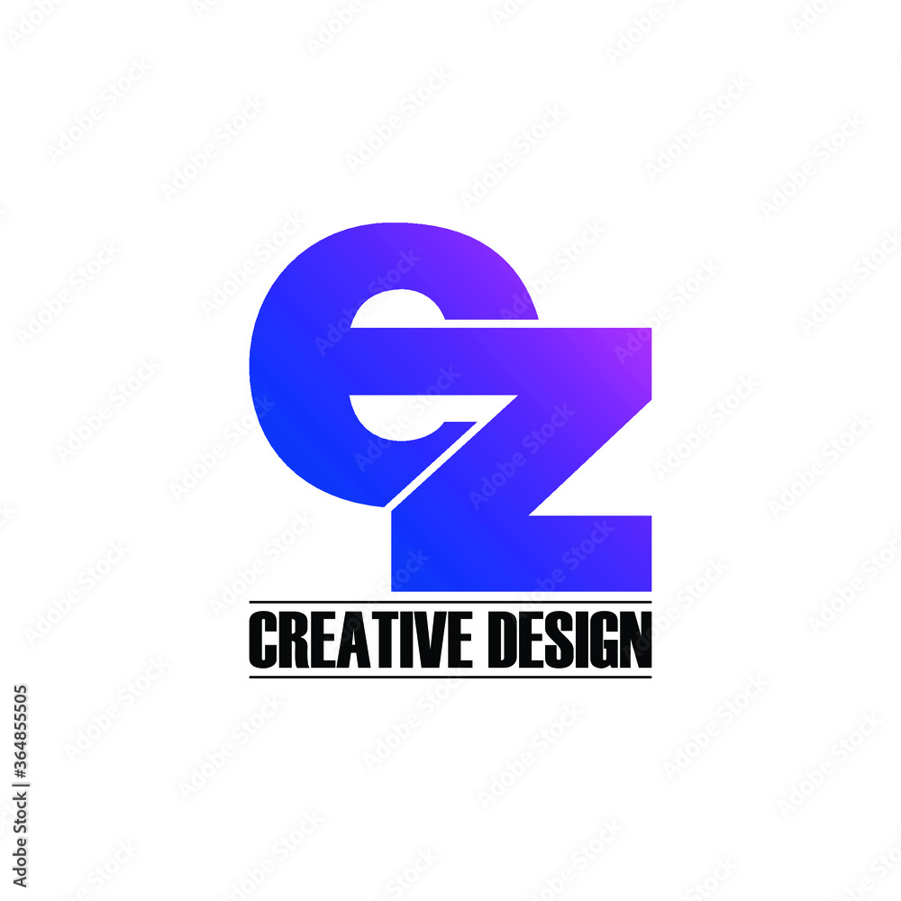 Letter EZ logo icon design vector. monogram logo vector illustration ...