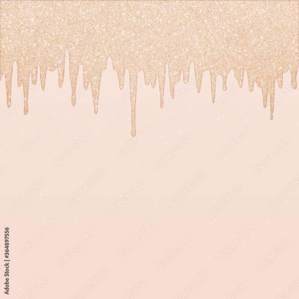 Dripping pastel Glitter Paint on light Gradient Glitter Background ...