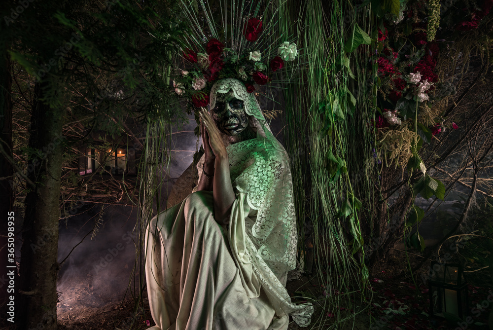 Photo Stock Fabulous stylization of Santa Muerte - Holy Death - modern ...