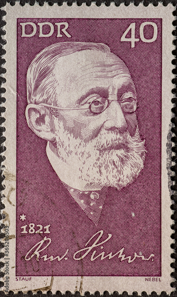 GERMANY, DDR - CIRCA 1971: a postage stamp from Germany, GDR showing a ...