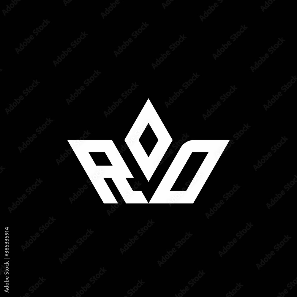 RD monogram logo with crown shape luxury style Stock Vector | Adobe Stock