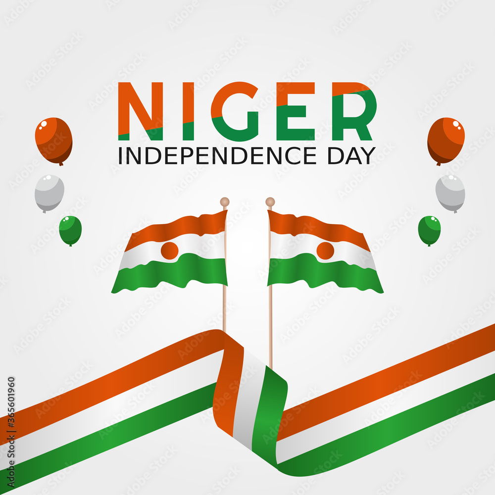 vector graphic of Niger independence day good for Niger independence ...