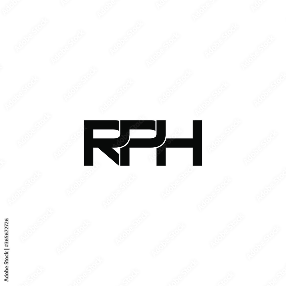 rph letter original monogram logo design Stock Vector | Adobe Stock