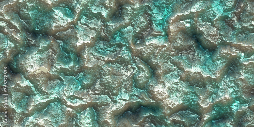 Silver Shine Stone Mineral Surface. Metal Paint Rock Shining Background ...