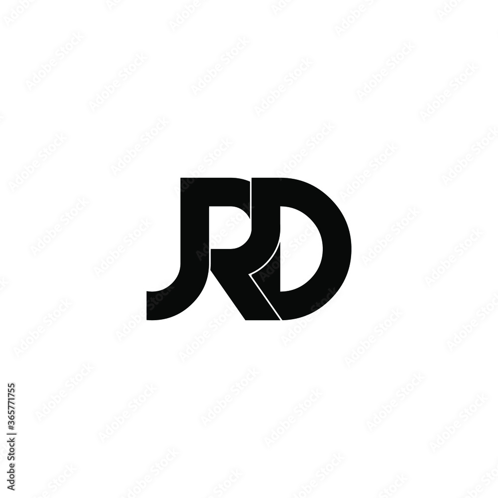 jrd letter original monogram logo design Stock Vector | Adobe Stock