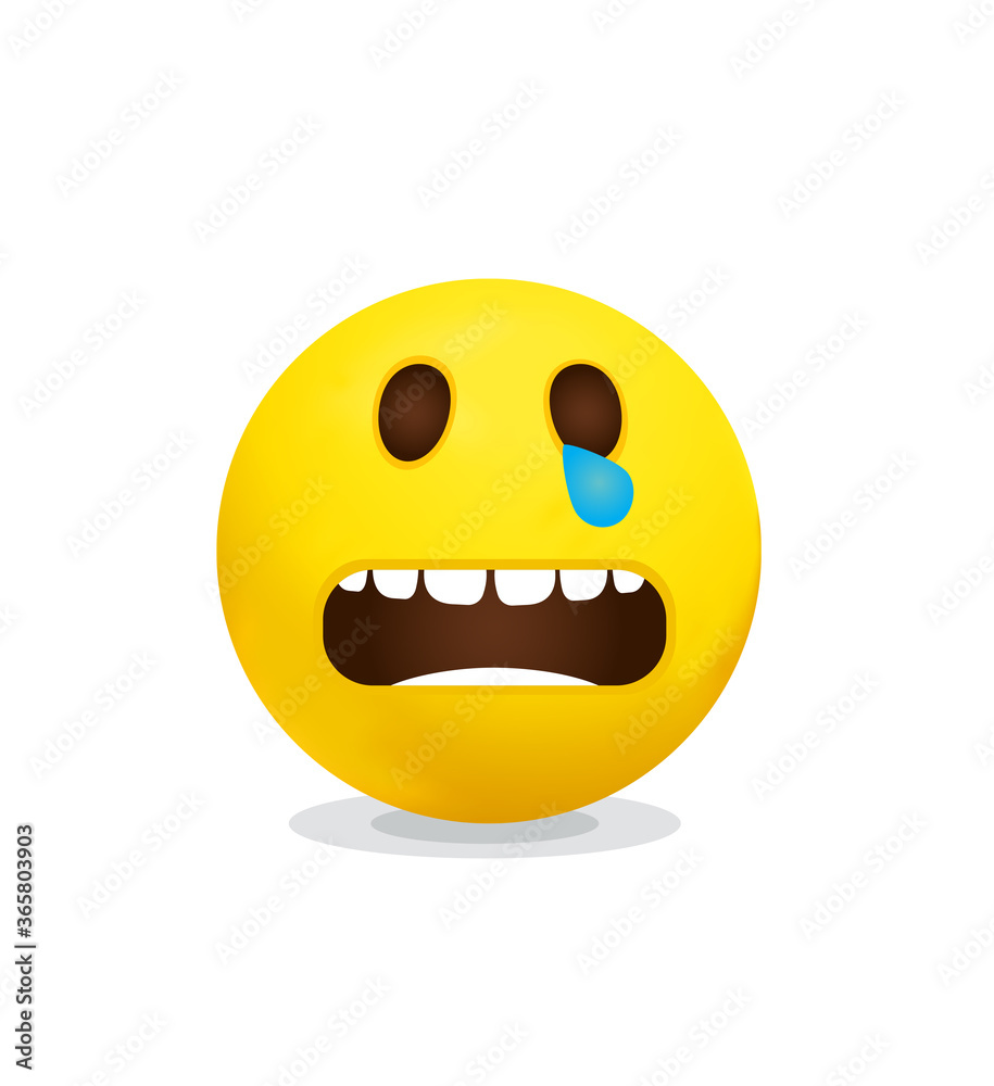 Smileys emoticons, emoji vector set - Mouths Facial Expressions ...