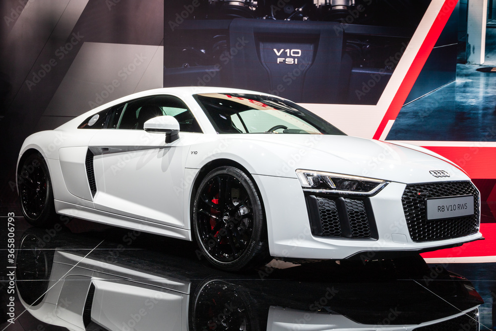 Photo Stock FRANKFURT, GERMANY - SEP 12, 2017: New Audi R8 V10 RWS ...