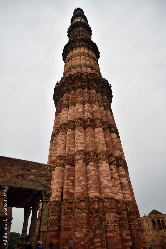 Qutub Minar New Delhi, India, The tallest minaret in India is a marble ...