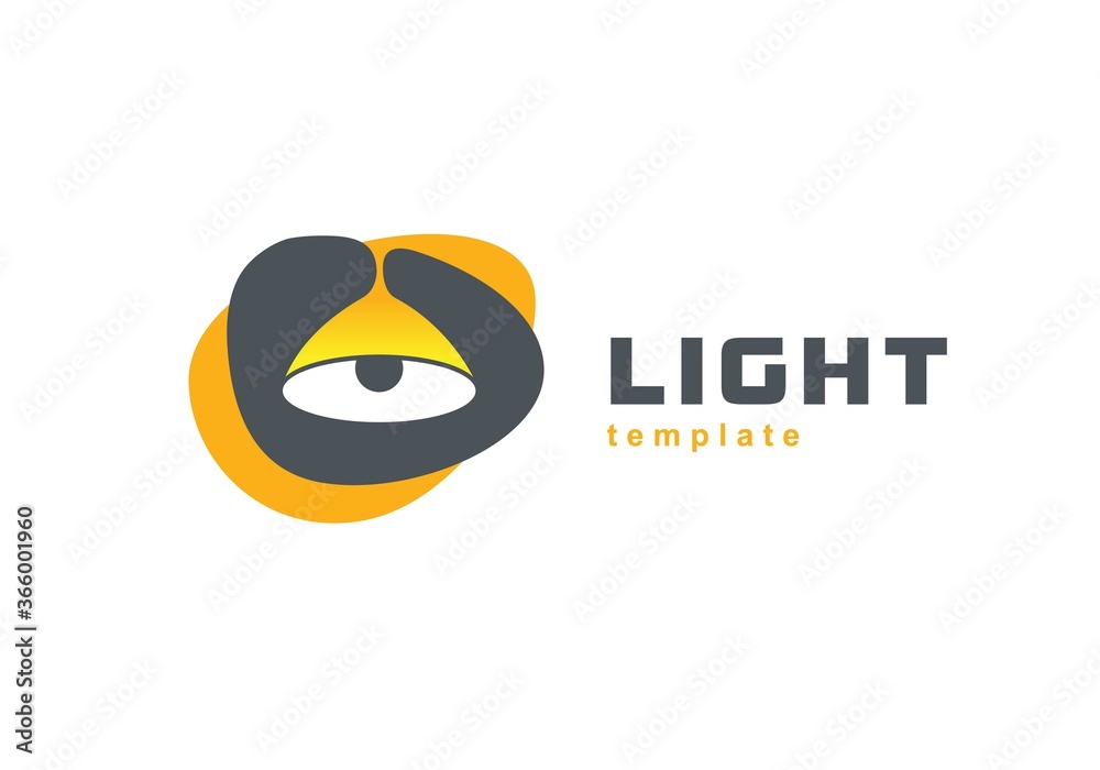 Lustre light Logo vector design template Stock Vector | Adobe Stock