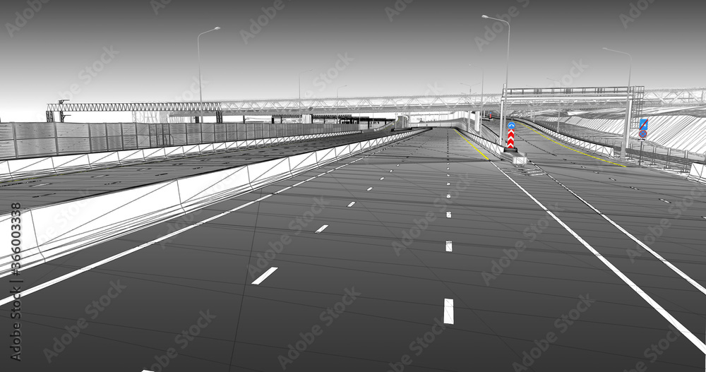 The BIM model of road infrastructure and underground urban utilities ...