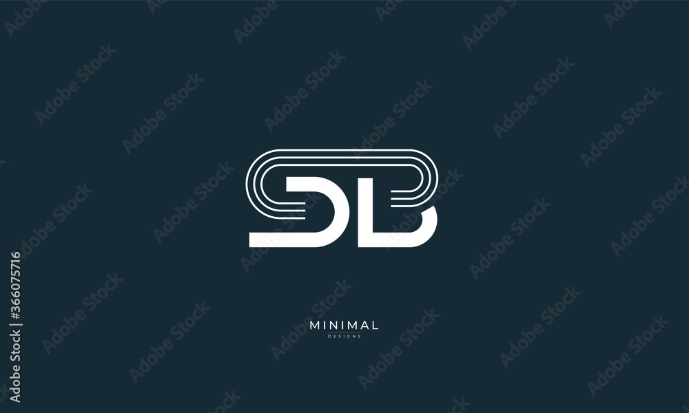 Alphabet letter icon logo SB Stock Vector | Adobe Stock
