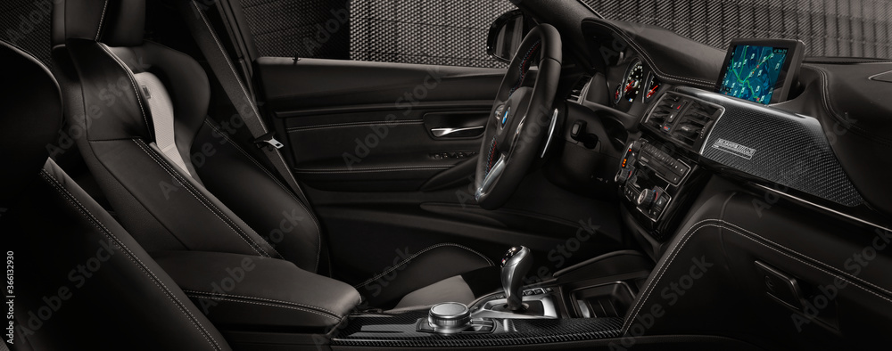 Foto Katowice / Poland - 12/03/2016: BMW M3 interior. This is a limited ...