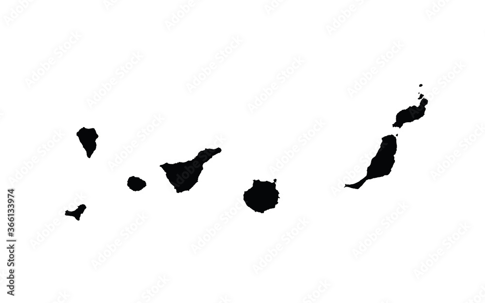 Canary Islands map country vector illustration Stock Vector | Adobe Stock